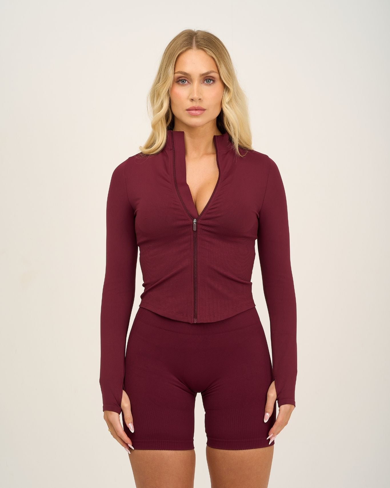 Elevate Sculpt Shapewear Jacket | Cranberry